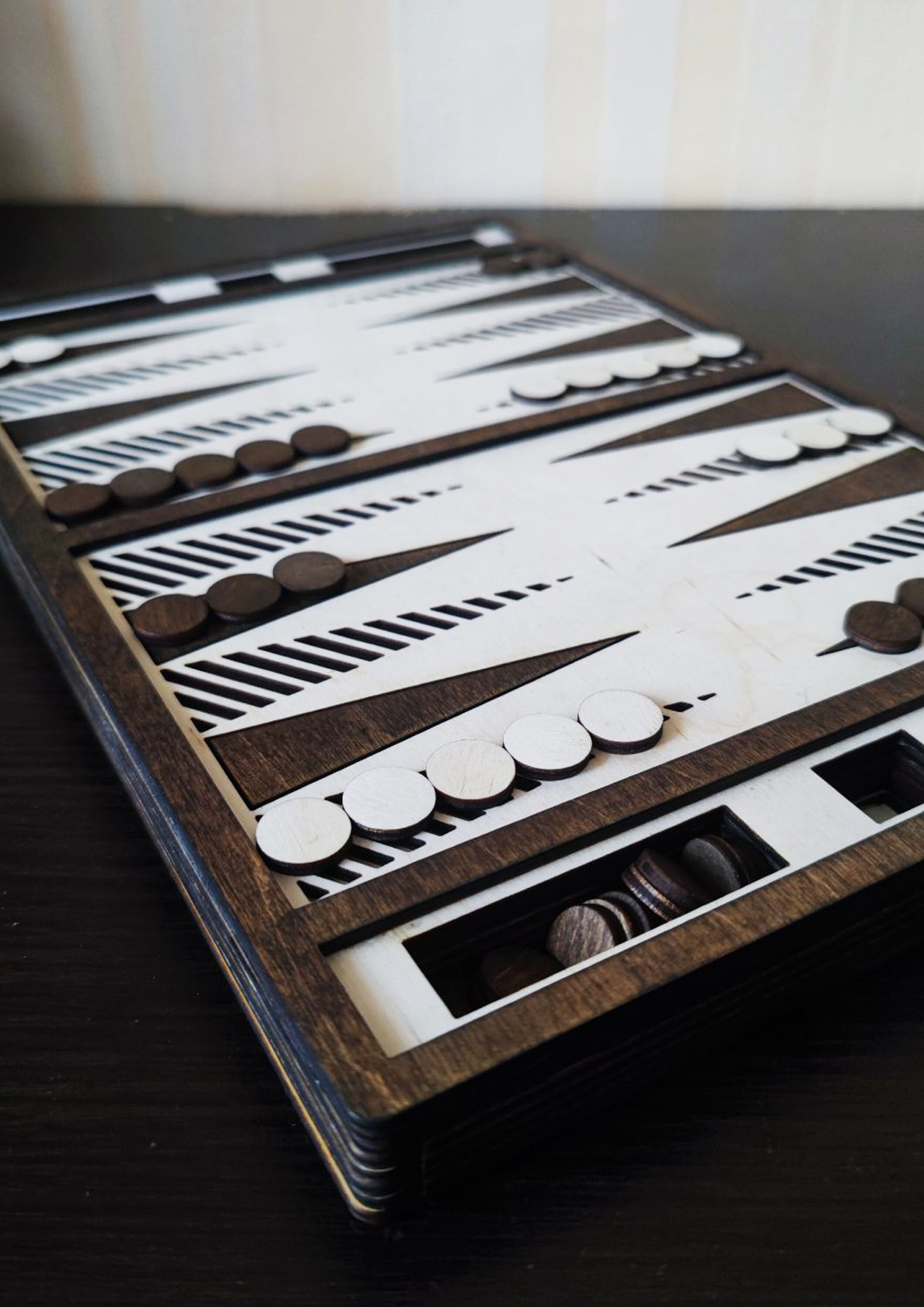 Backgammon I Wooden Board Game I Backgammon Game I Wood Toy I Handmade ...