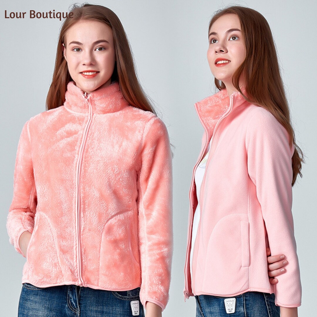 Reversible Winter Fleece Jacket - Etsy