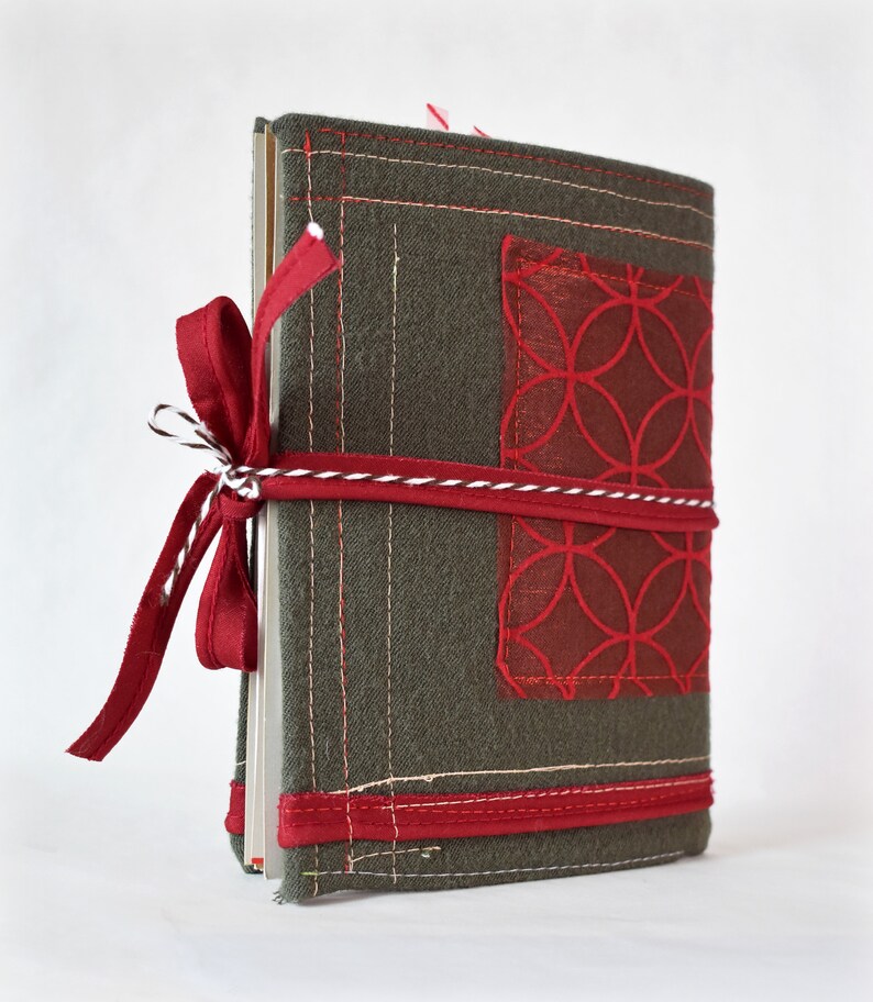 Snowflake Red Junk Journal Semi Hardcover Handmade Christmas - Etsy