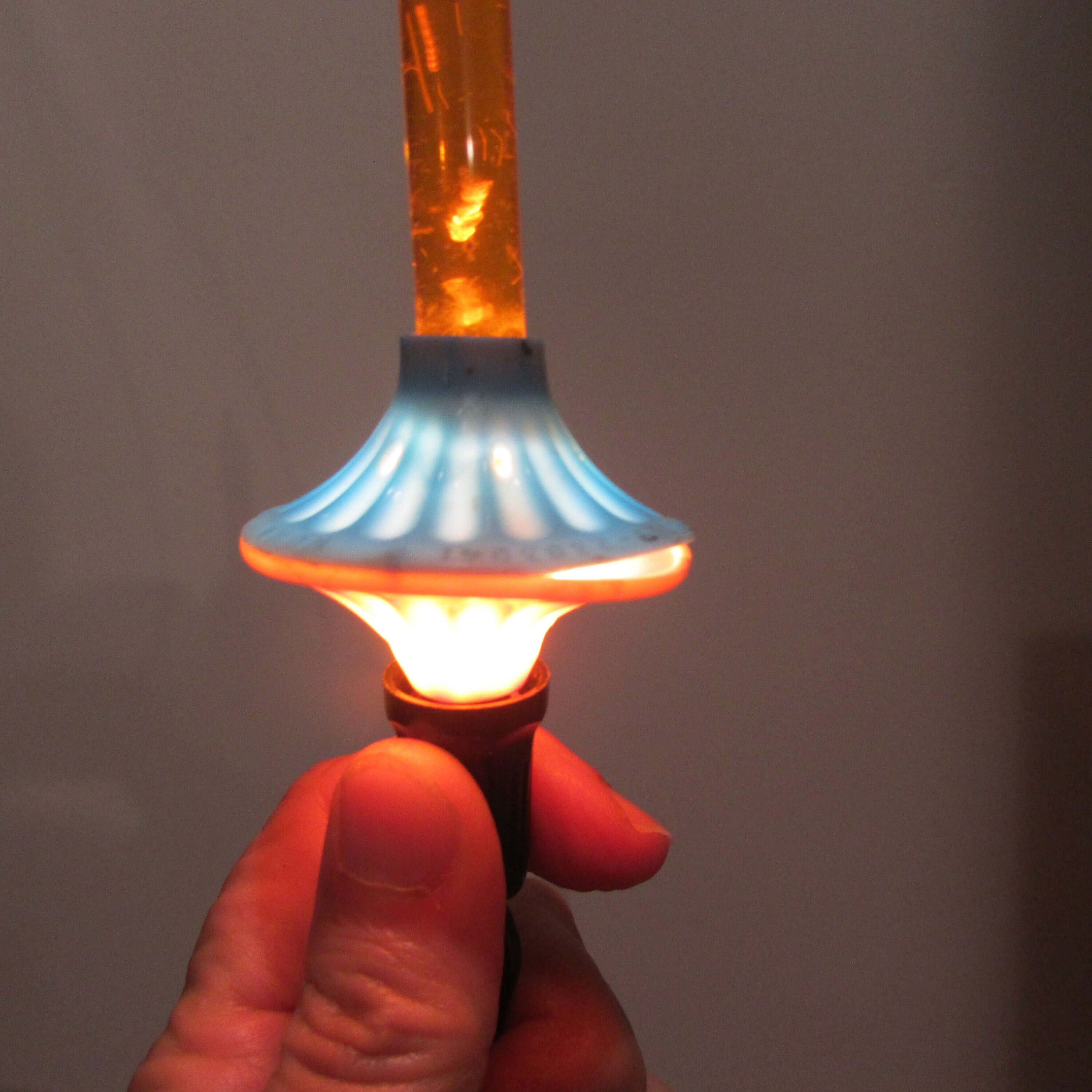 Vintage 1948 NOMA Flying Saucer Christmas Bubble Lites C6 Blue on ...