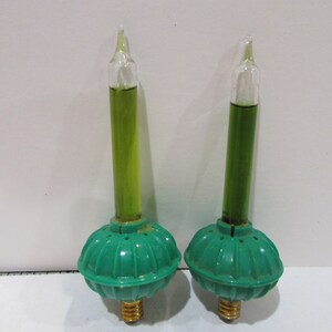 2 1950s Vintage Paramount Solid Green Biscuit Base 4.5 Christmas C6 ...