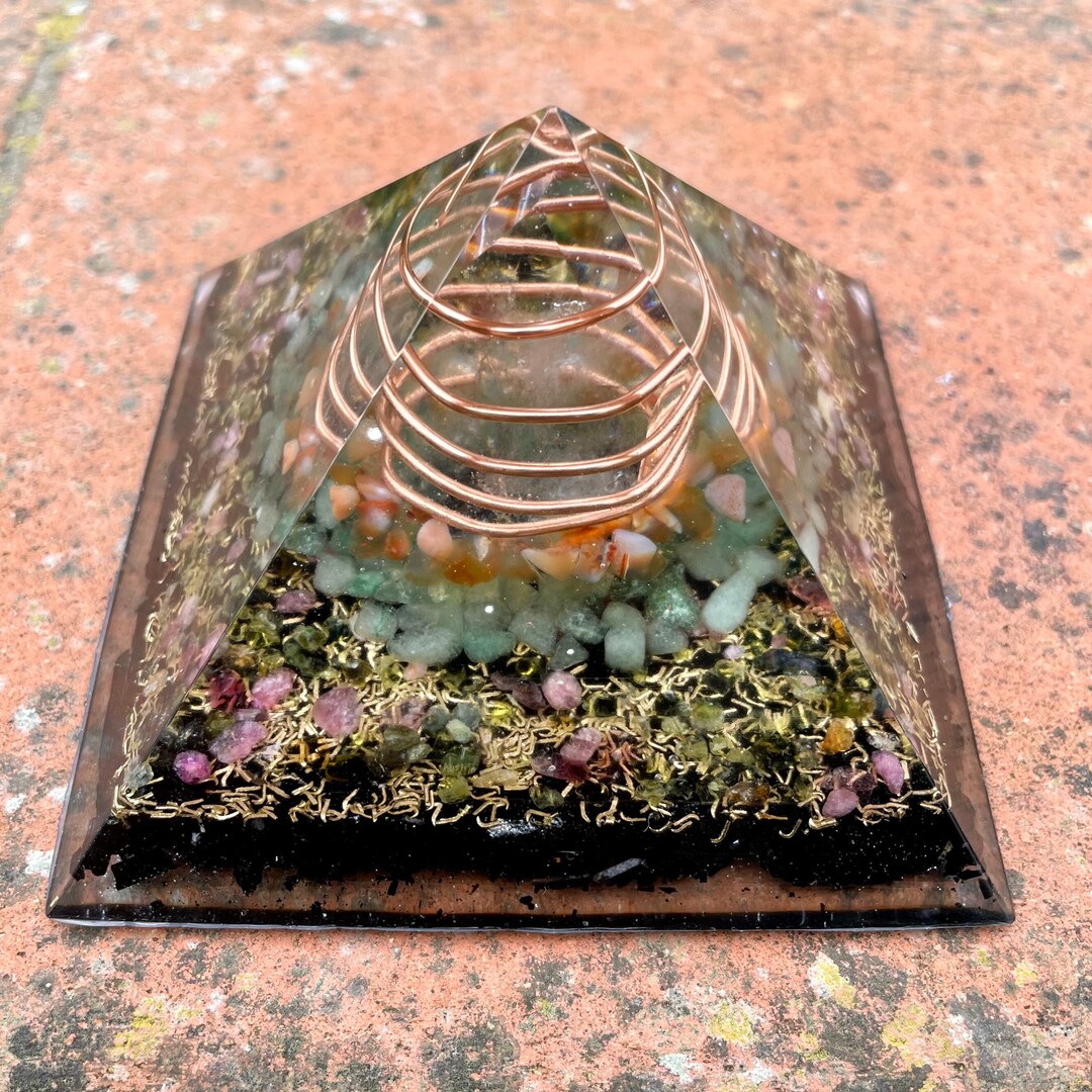 Orgone Pyramid With Tourmaline EMF Shield 5G Protection Chakra and Aura ...
