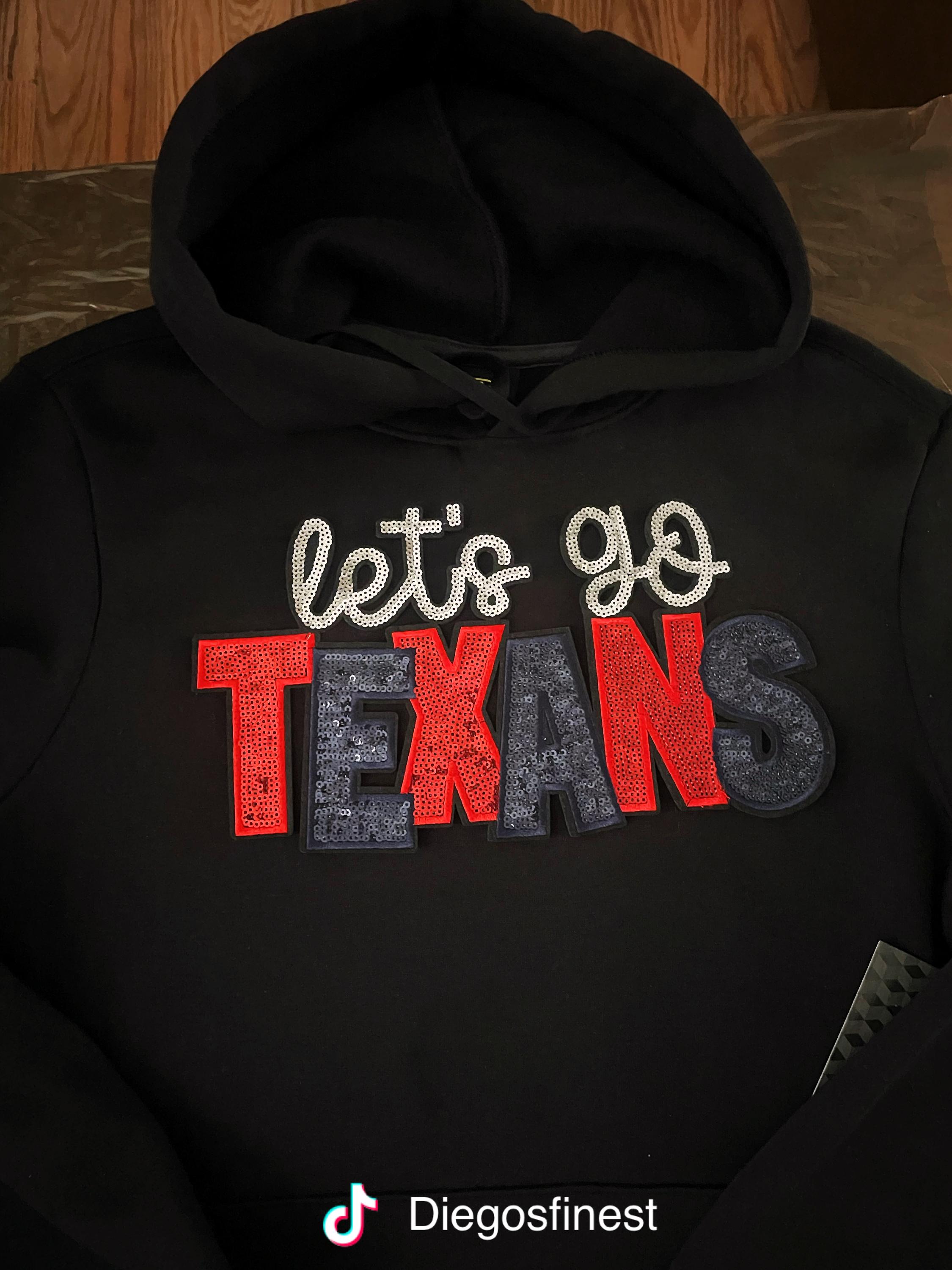 Lets Go Texans Iron On/heat Press Patch - Etsy