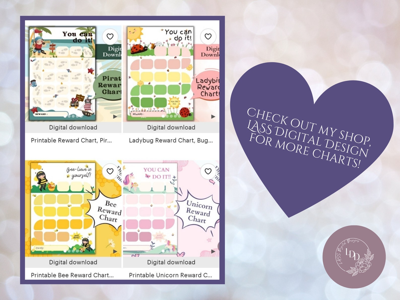 Reward Chart Fairy, Girls Reward Chart, Incentive Chart, Reward Chart ...