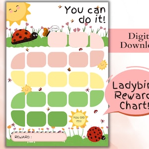 Ladybug Reward Chart, Bug Reward Chart, Printable Butterfly Reward ...