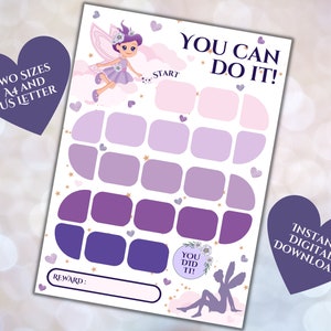 Reward Chart Fairy, Girls Reward Chart, Incentive Chart, Reward Chart ...
