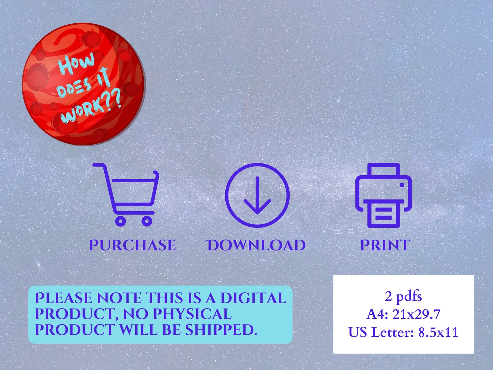 Printable Space Reward Chart Reward Chart Daily Chore Chart - Etsy