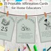 Homeschool Affirmation Cards 25 Printable Affirmation Card - Etsy
