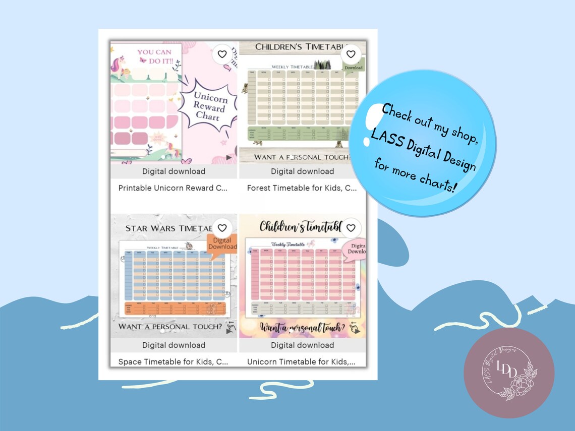 Whale Reward Chart, Ocean Reward Chart, Under the Sea, Toddler Chore ...