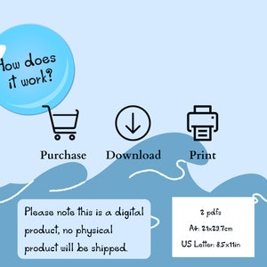 Whale Reward Chart, Ocean Reward Chart, Under the Sea, Toddler Chore ...