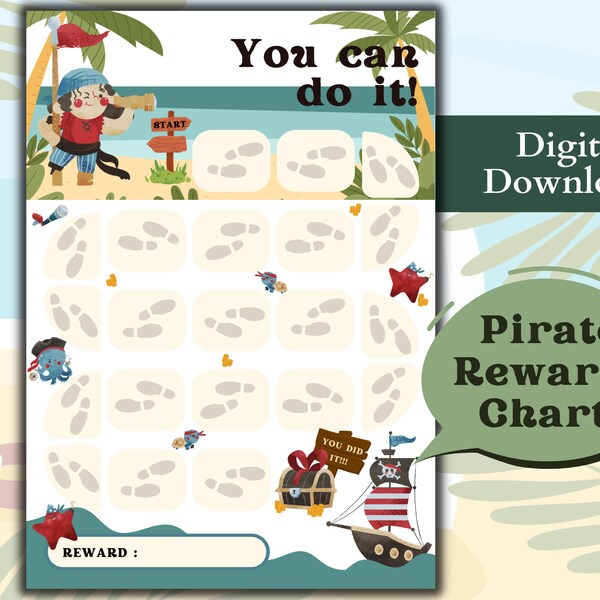 Seven Day Reward Chart - Etsy