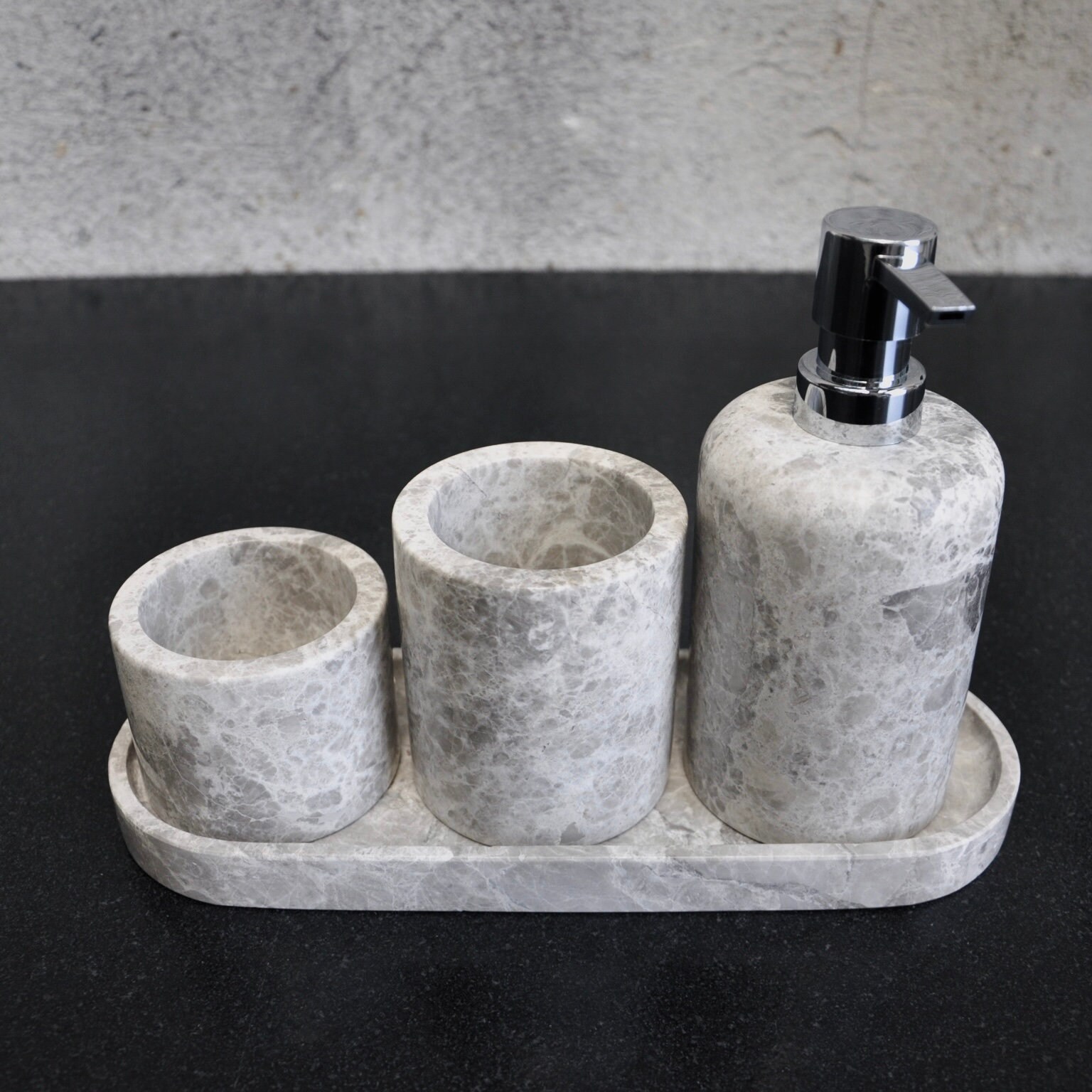 Marble Bathroom Set 4 Piece Handmade Unique Marble - Etsy