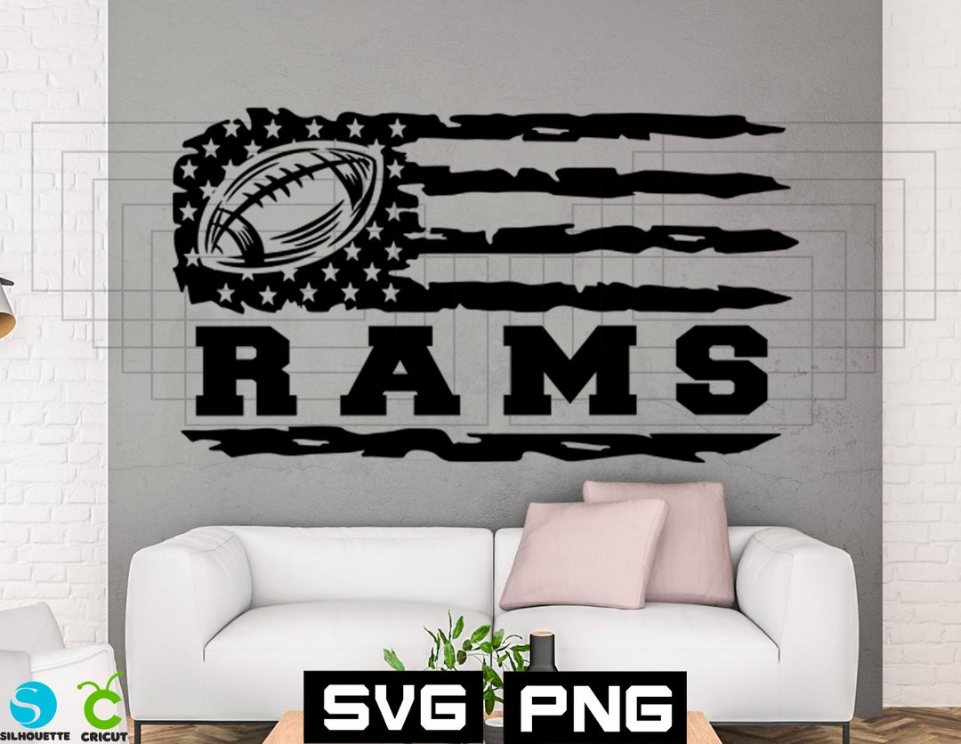 Rams Football Svg File - Etsy