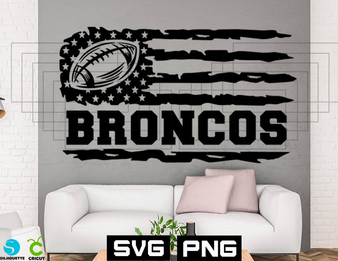 Broncos Football Svg File - Etsy