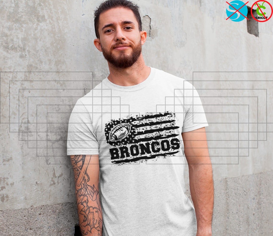 Broncos Football Svg File - Etsy