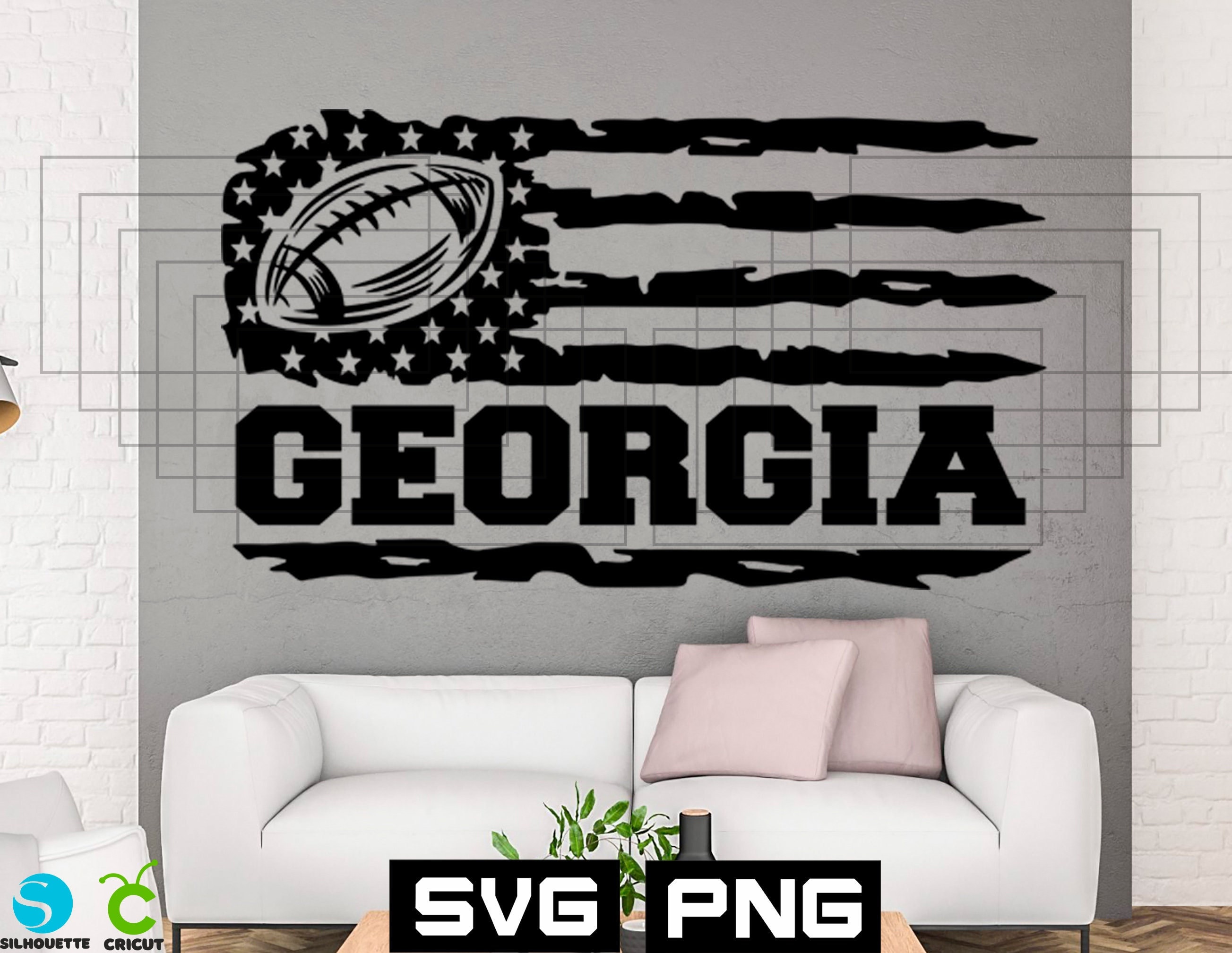 Georgia Football Svg File - Etsy