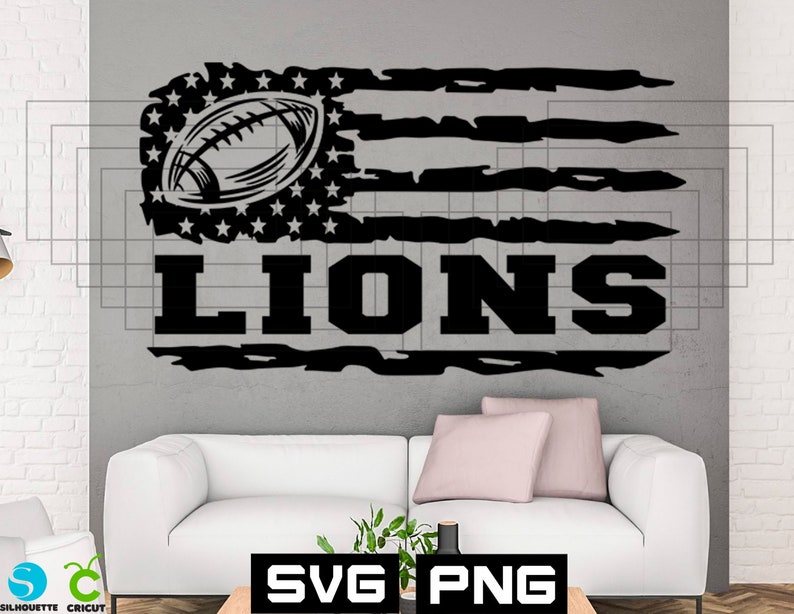 Lions Football Svg File - Etsy