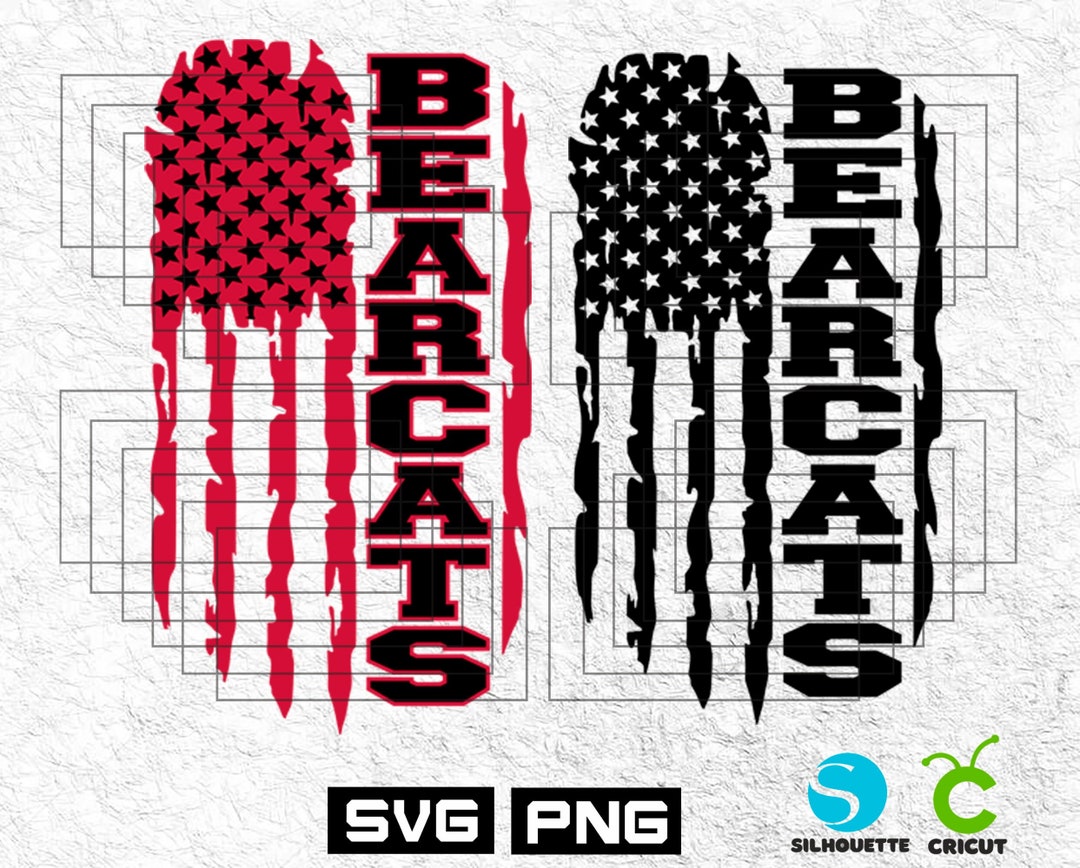 Bearcats Football Svg File - Etsy