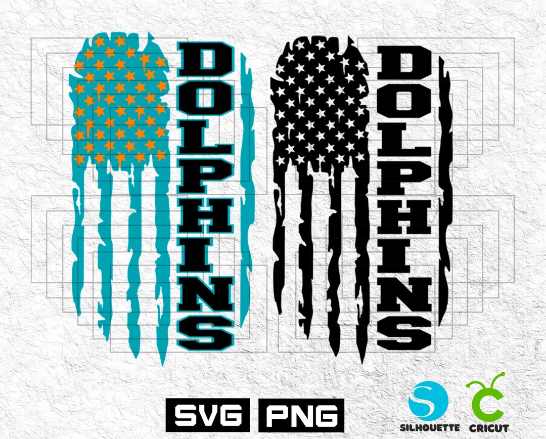 Dolphins Football Svg File - Etsy