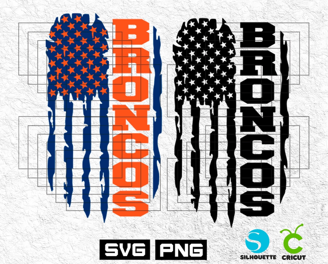 Broncos Football Svg File - Etsy