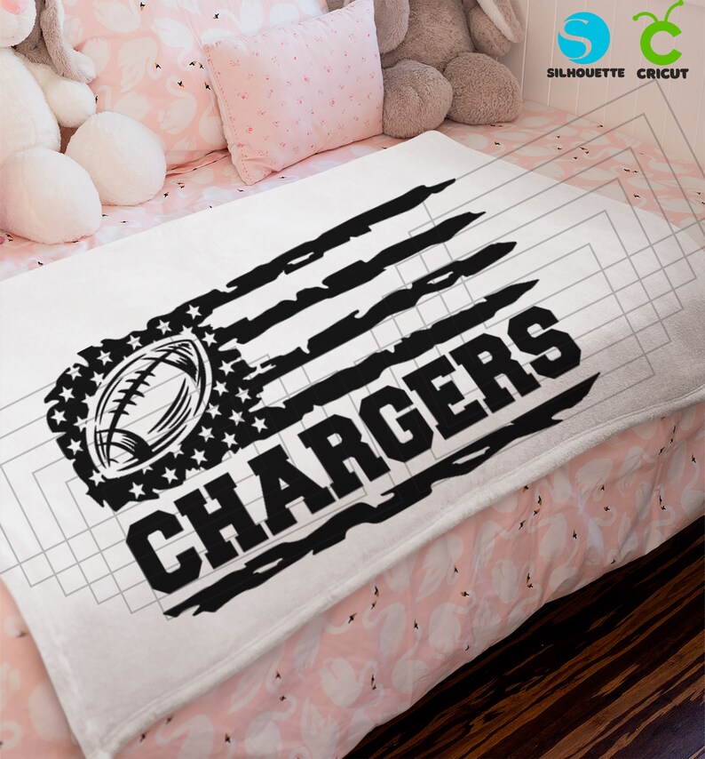 Chargers Football Svg File - Etsy