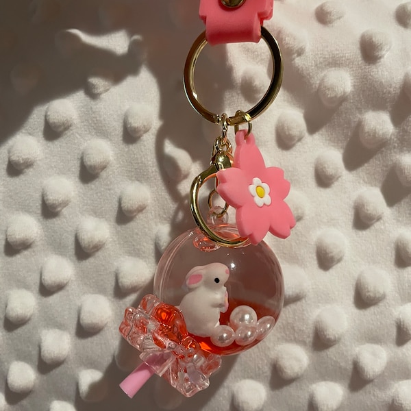 Liquid Keychain - Etsy