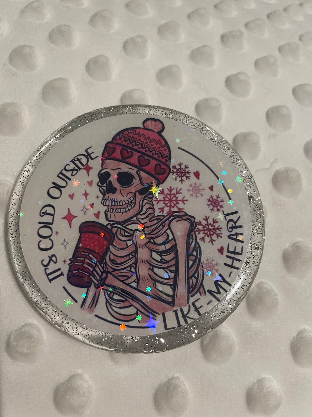 Christmas Holiday Skeleton Cold Like My Heart Car Vent Clip - Etsy