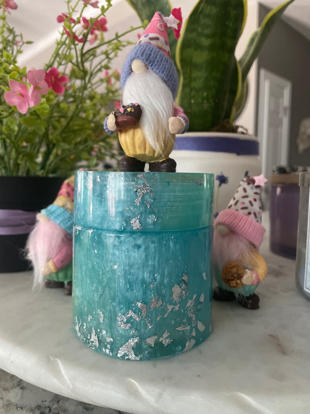Custom Made Personalized Stash Trinket Jar With Lid Fairy Lights ...