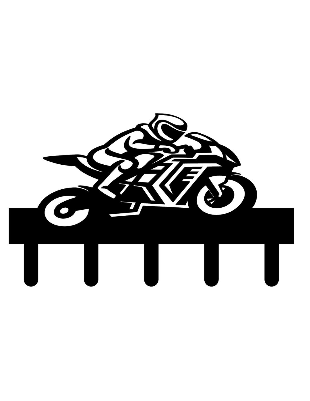 Motorcycle Key Holder SVG | Laser Cut Bike Wall Hook (digital Download ...