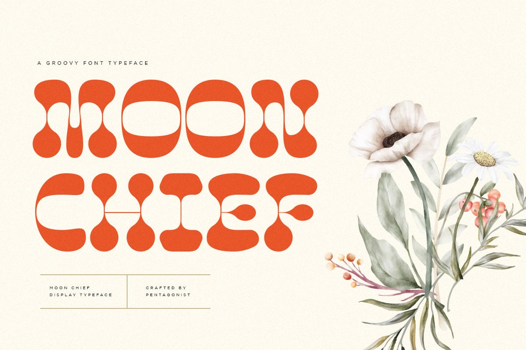 Moon Chief Retro Serif Font, Elegant Font, Canva Font, Modern Font ...