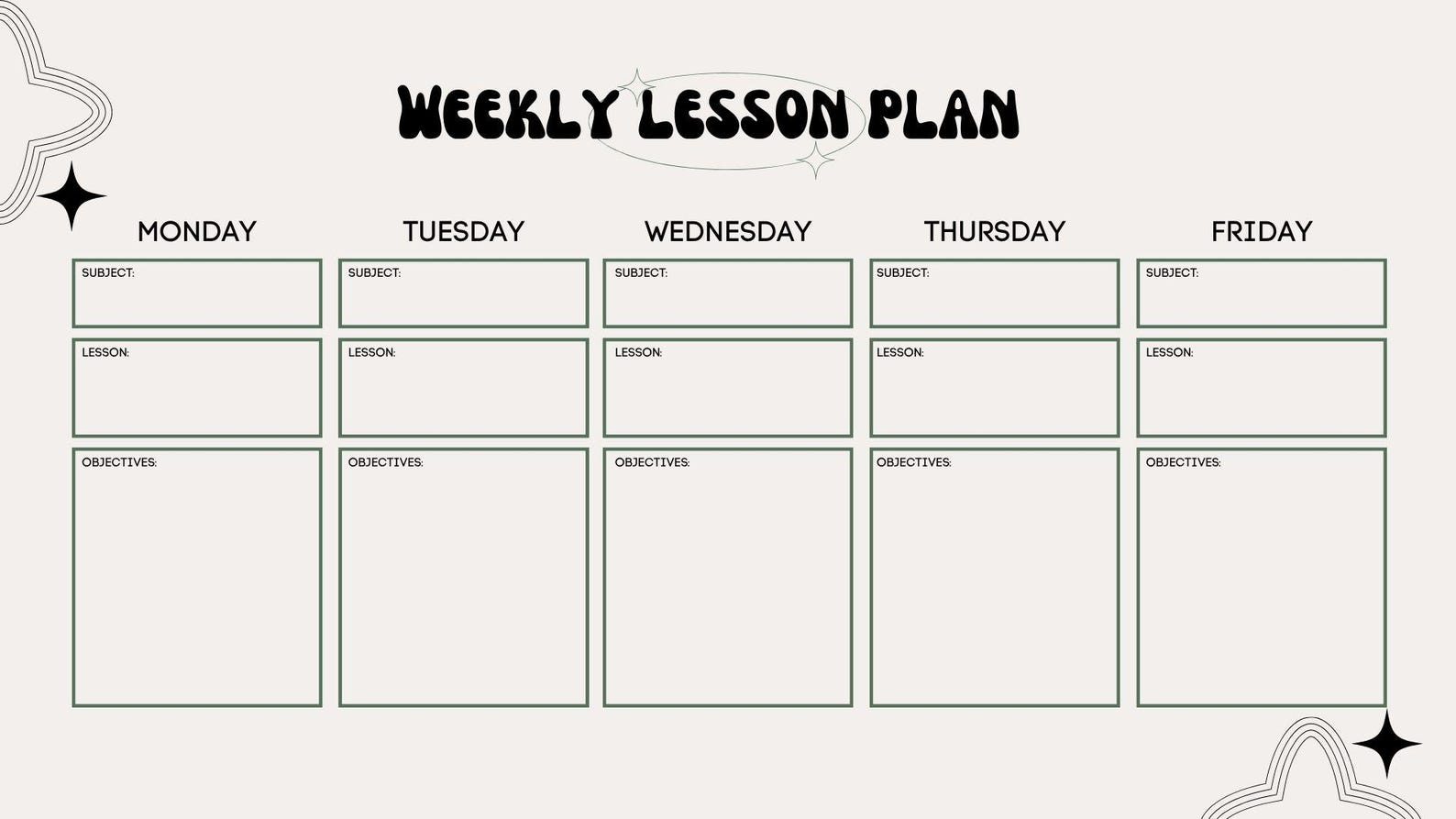 Minimalist Teacher Digital Planner - Cream Clean Aesthetic Organiser - Etsy