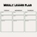 Minimalist Teacher Digital Planner - Cream Clean Aesthetic Organiser - Etsy