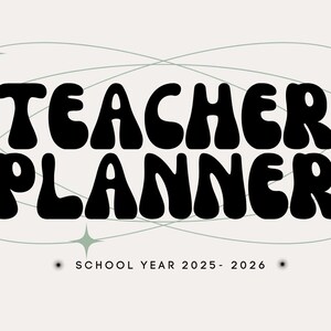 Minimalist Teacher Digital Planner - Cream Clean Aesthetic Organiser - Etsy