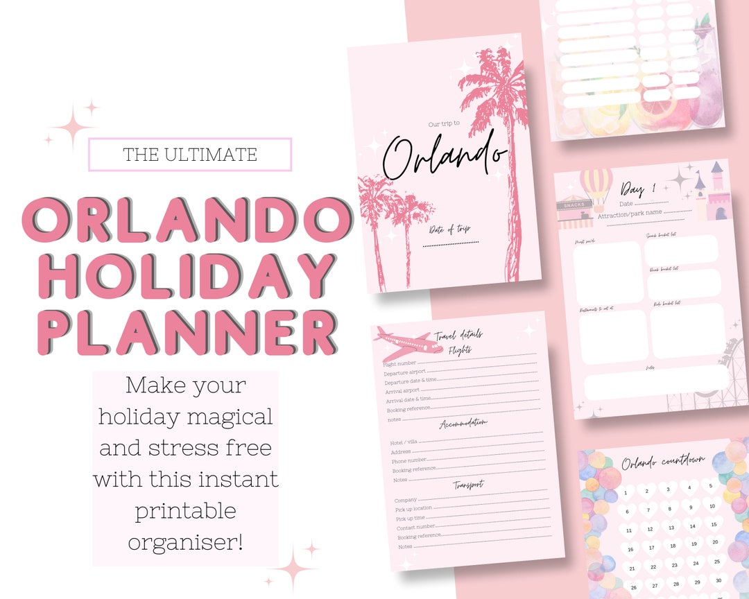 WDW Orlando Florida Holiday/ Vacation Travel Planner and Organiser ...