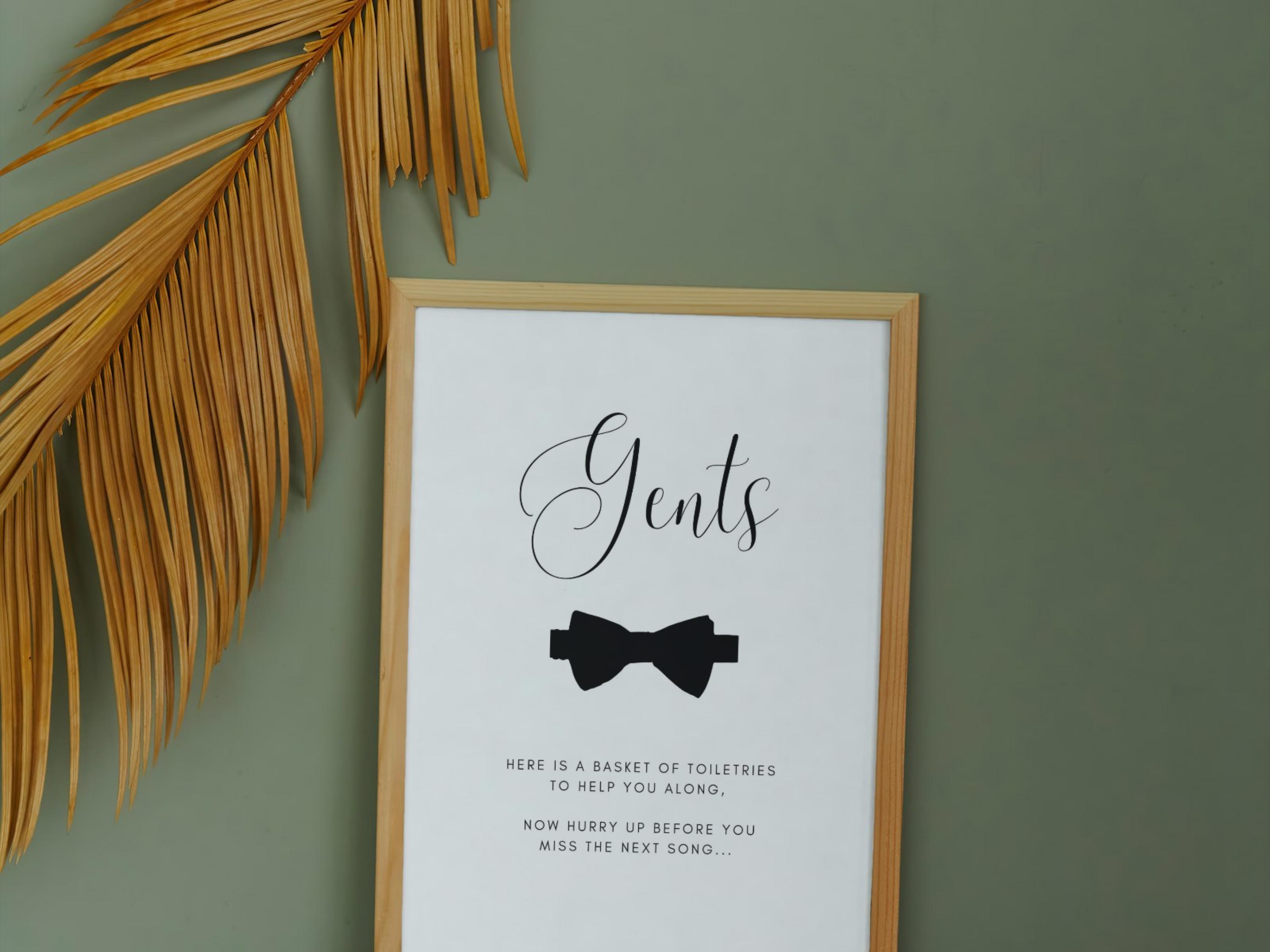 Wedding Bathroom Basket Sign, Help Yourself Toiletries Basket, Ladies ...