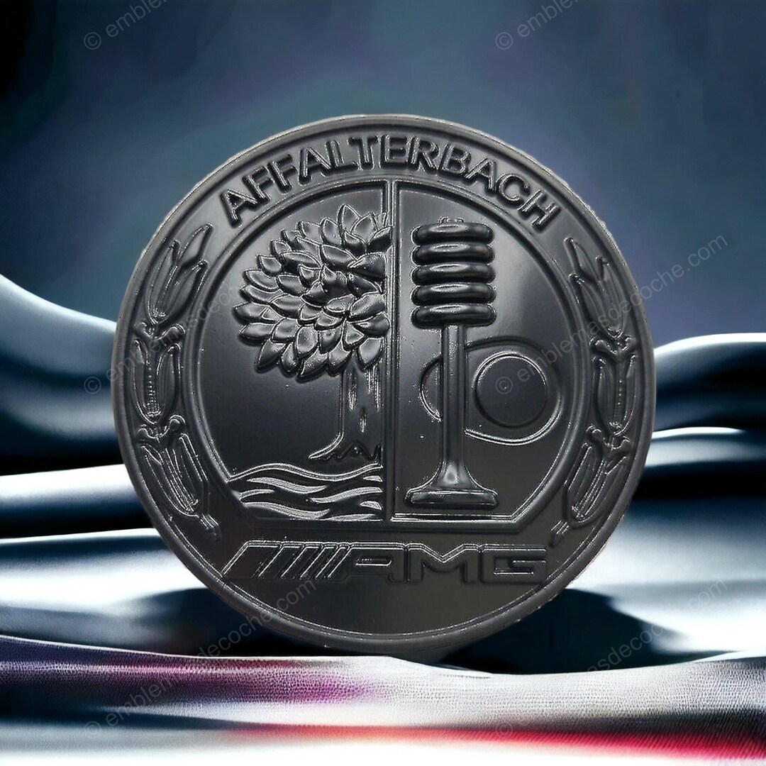 Black 3D AMG Logo Emblem for Mercedes Benz 57mm 64mm Metal Adhesive - Etsy