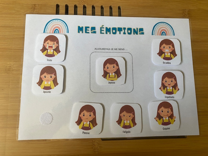 Emotions Chart for Children, Learning to Manage Emotions, Montessori ...