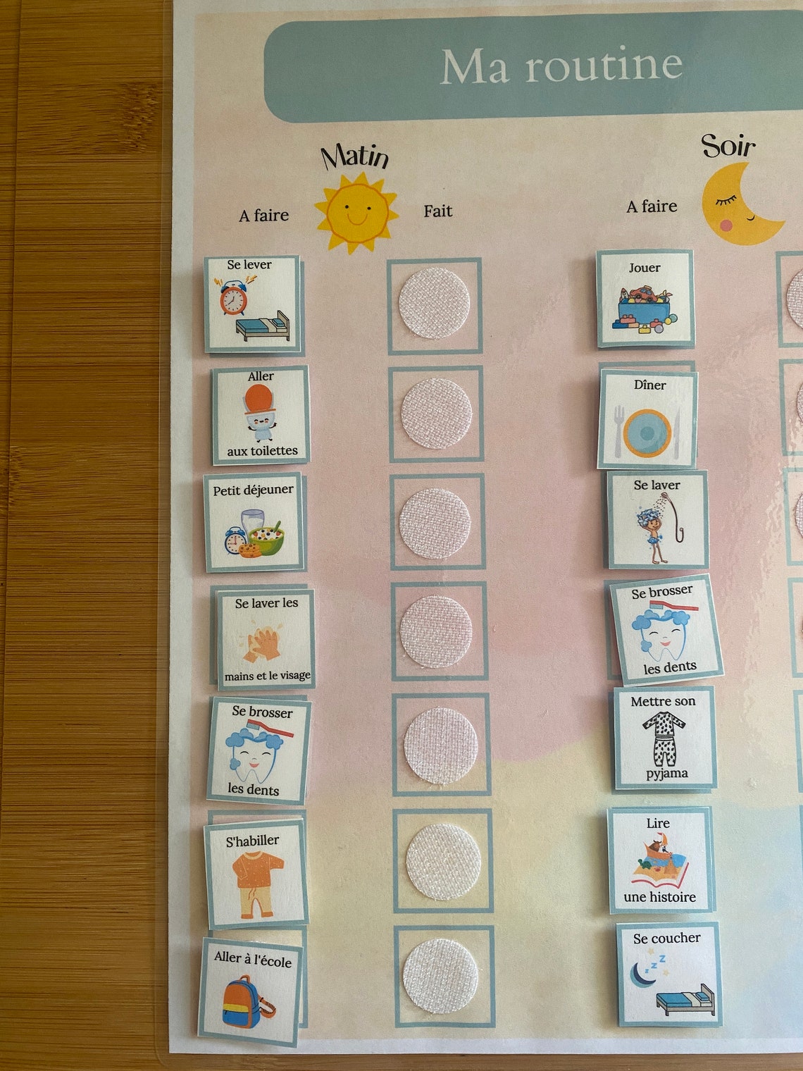 Routine enfant, support éducatif pour apprendre la routine à son enfant ...