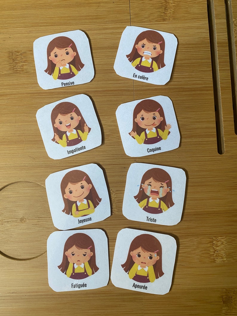 Emotions Chart for Children, Learning to Manage Emotions, Montessori ...