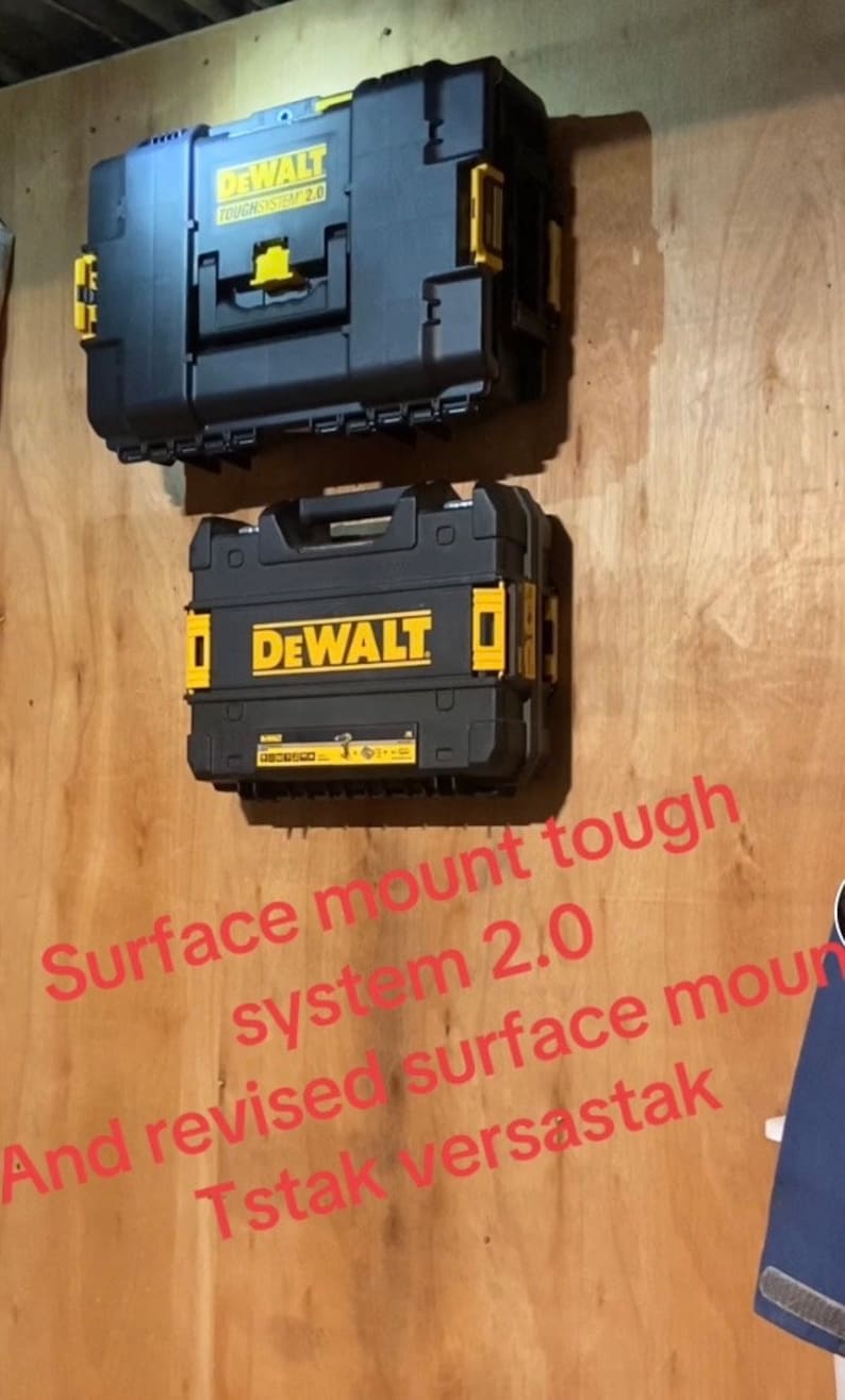 Toughsystem 2.0 Dewalt Compatible Box Wall or Truck Bed Mounts - Etsy ...