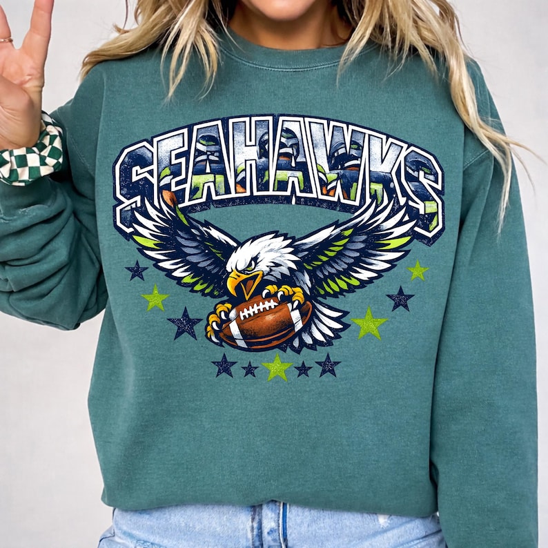 Seattle Seahawks PNG | Football Eagle Design | Game Day Shirt Graphic ...
