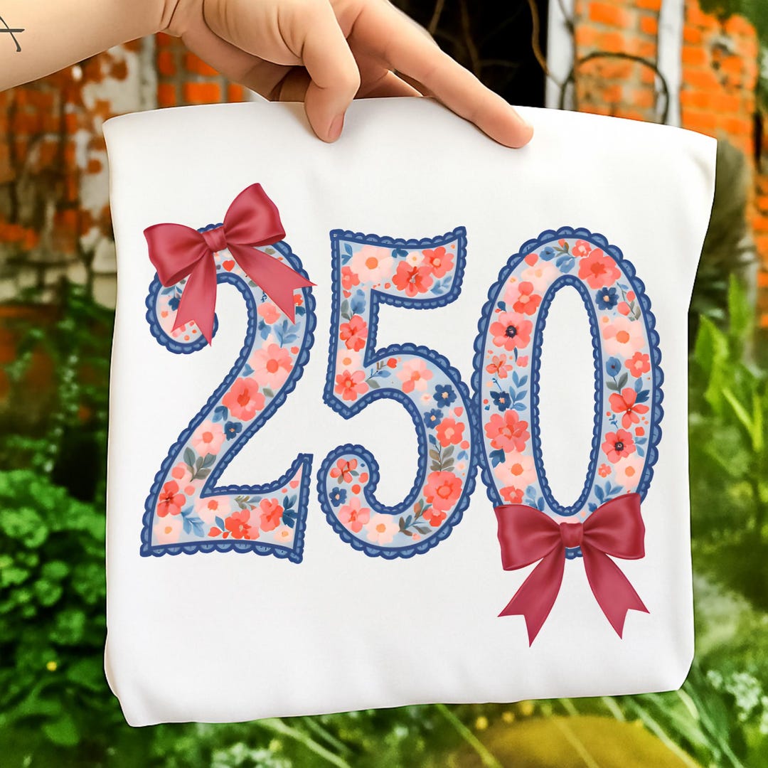 250 PNG Floral Coquette Number Sublimation Design Digital Download - Etsy