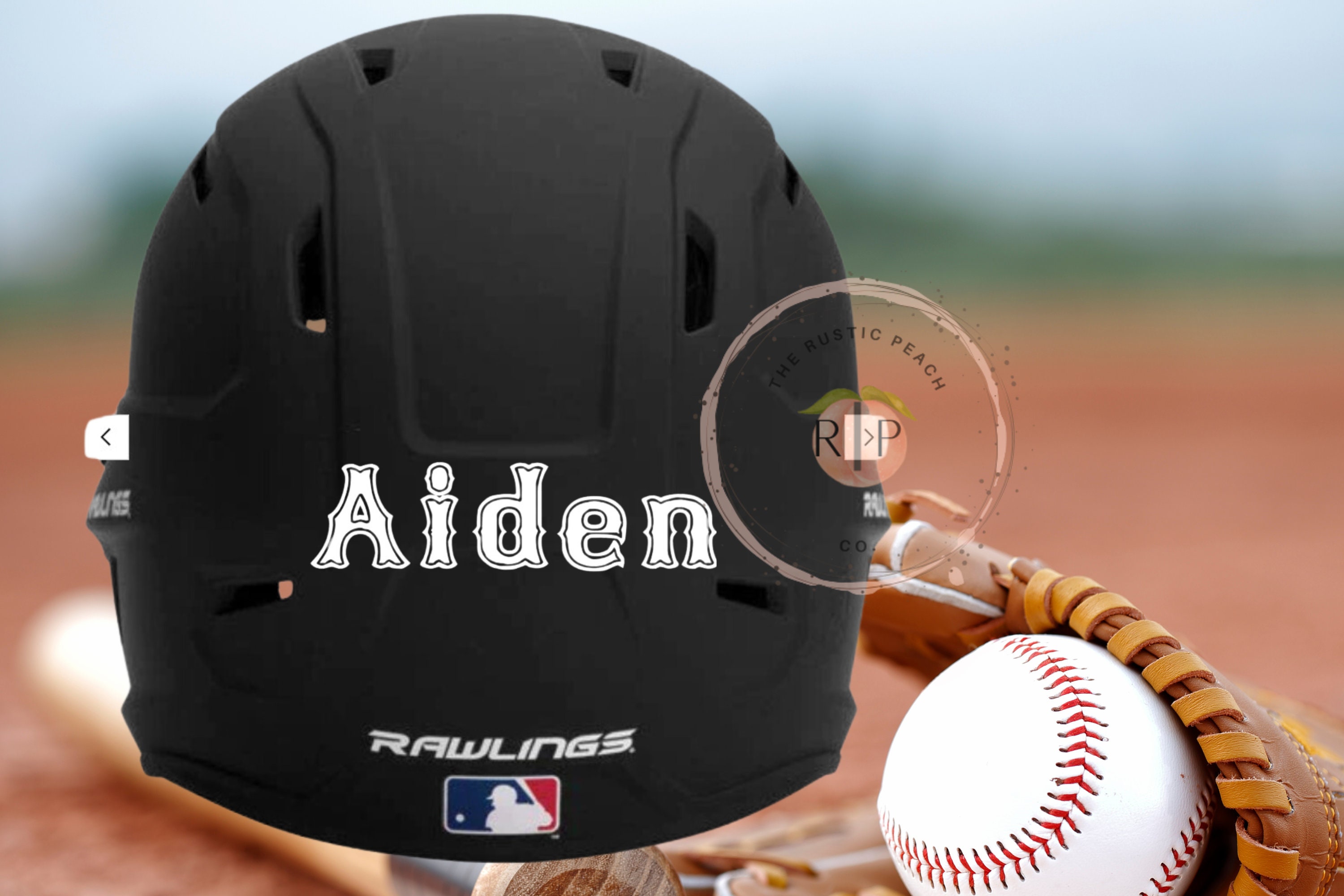 Custom Baseball Helmet Decal | Personalized Name Decal | Baseball ...