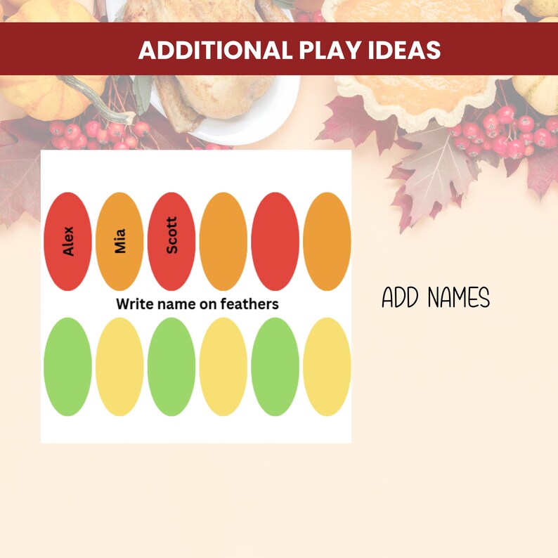 Thanksgiving Turkey Game Printable Pin the Feathers on the Turkey ...