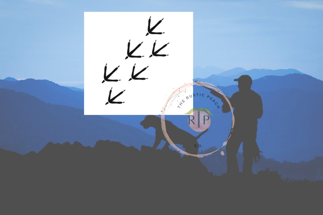 Turkey Tracks Decal Sticker Turkey Print Cooler Decal Car Track 4x4 ...