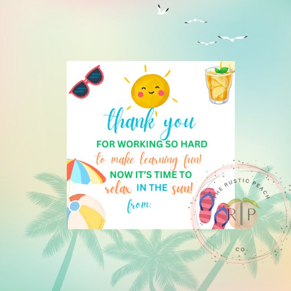 End of Year Teacher - Etsy