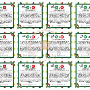 Christmas Story M&M Nativity Legend INSTANT DOWNLOAD Gift Tags Gift ...