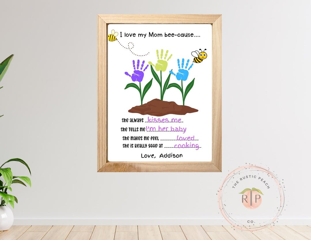 Mother's Day Garden Printable | Kids' Handprint Keepsake | Teacher and ...
