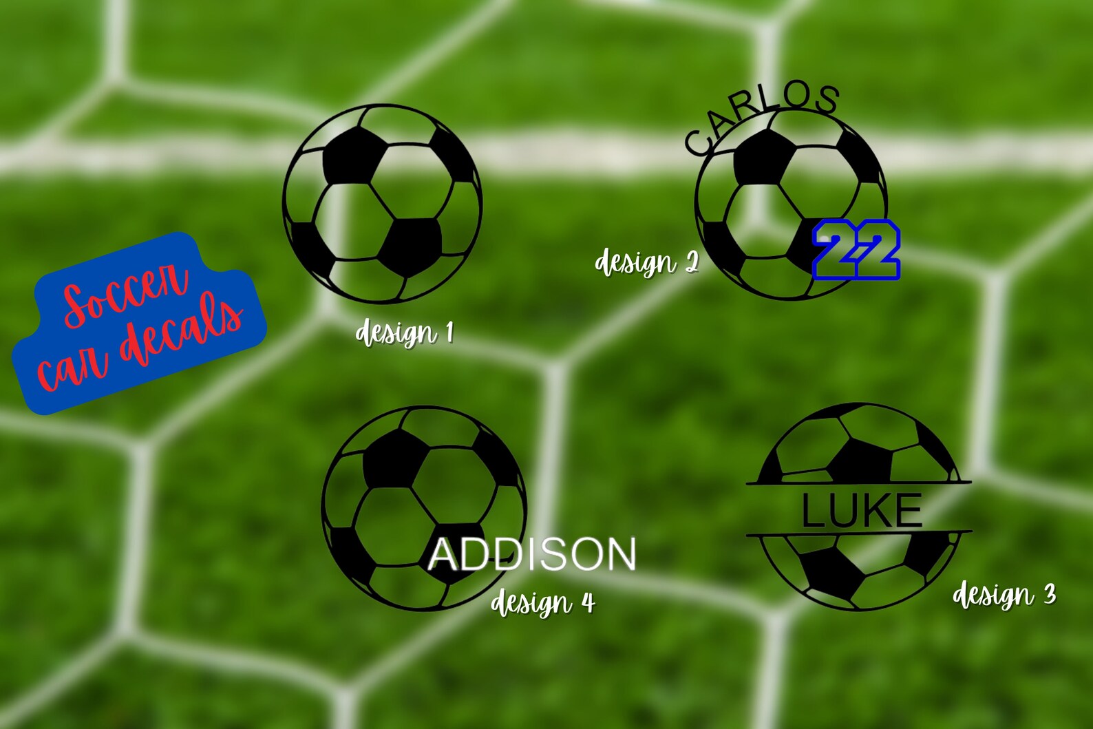 Soccer Decal Soccer Team Decal Name Decal Sports Decal I Custom Soccer ...