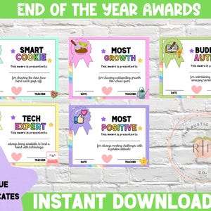 Classroom End of Year Awards| Student Certificates | Printable ...